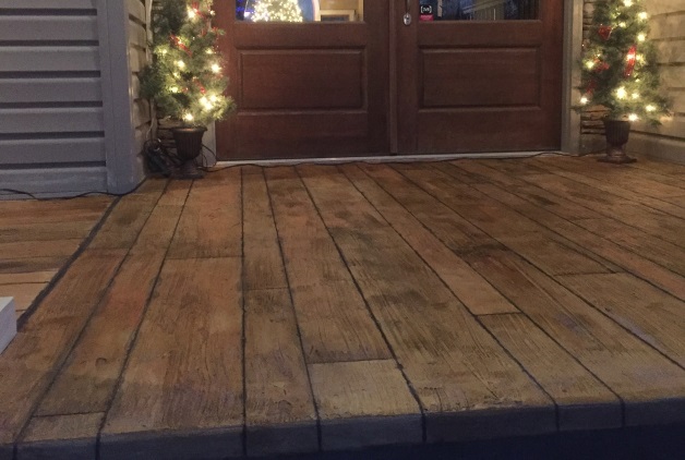 Faux Wood Plank Porch | American Society of Concrete Contractors
